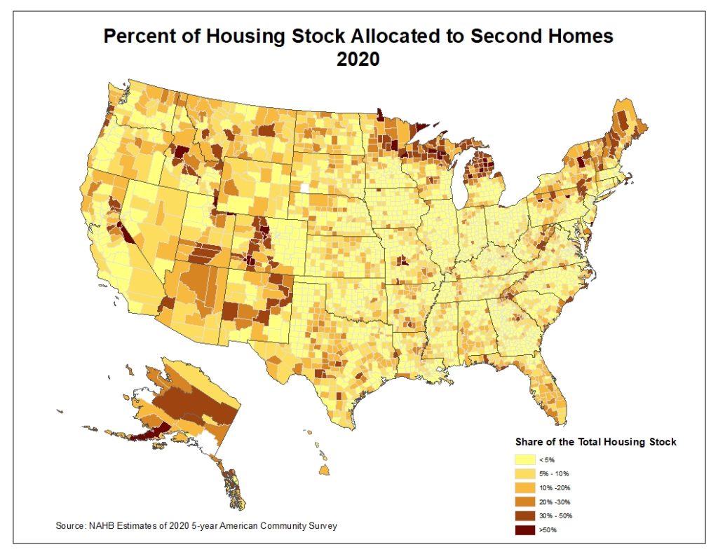 The Nation’s Stock of Second Homes